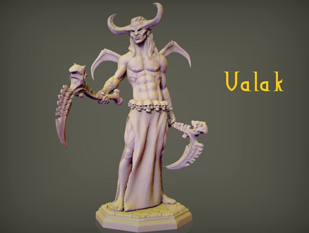 Valak Demon Infernal Devils Designed by Fantasy World Miniatures 3D ...