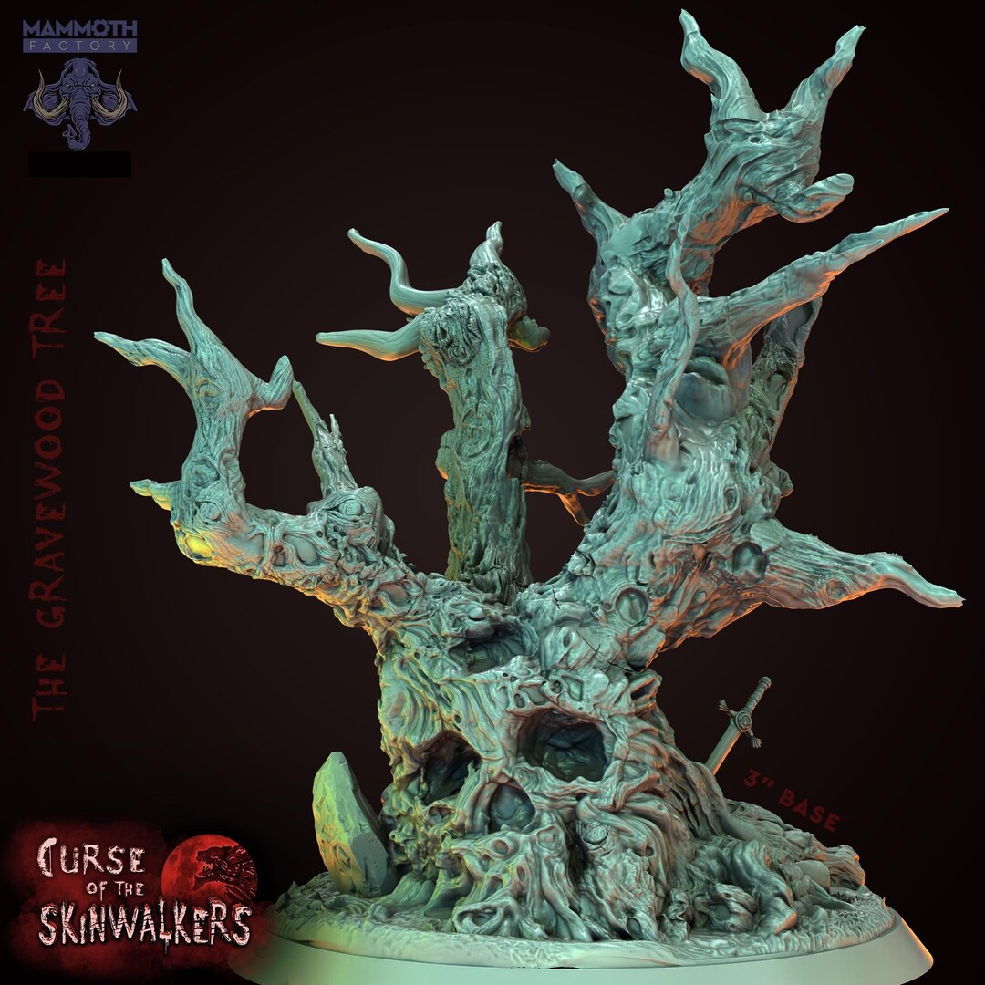Gravewood Tree Skinwalkers 3D Printed Miniature Designed by Mammoth ...
