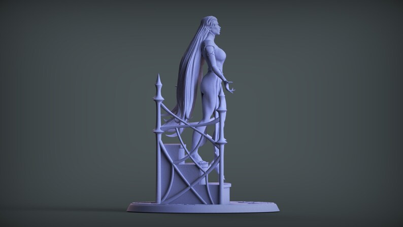 Female Vampire Stairs Boss 3D Printed Miniature Designed - Etsy