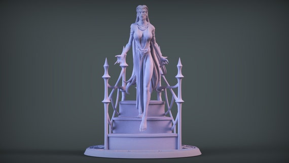 Female Vampire Stairs Boss 3D Printed Miniature Designed - Etsy
