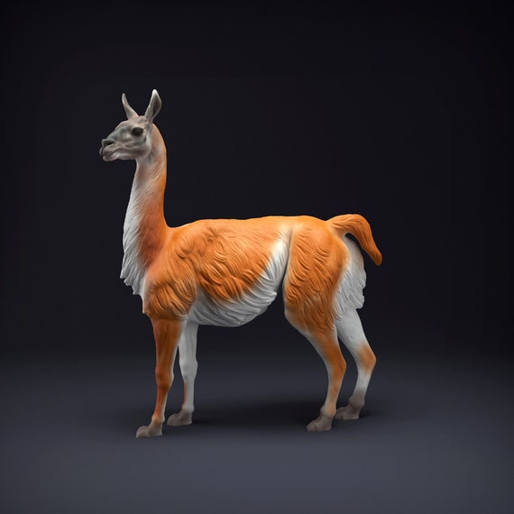 Guanaco 3D Printed Miniature Figurine Sculpture DIY - Etsy
