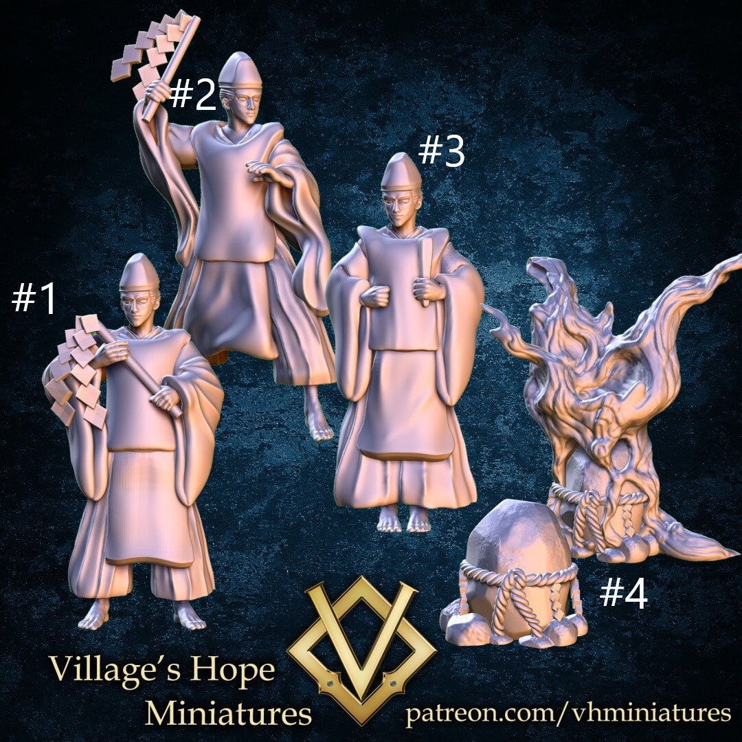 Onmyoji Japanese Yin and Yang Master 3 Poses Sealing Object Designed by ...