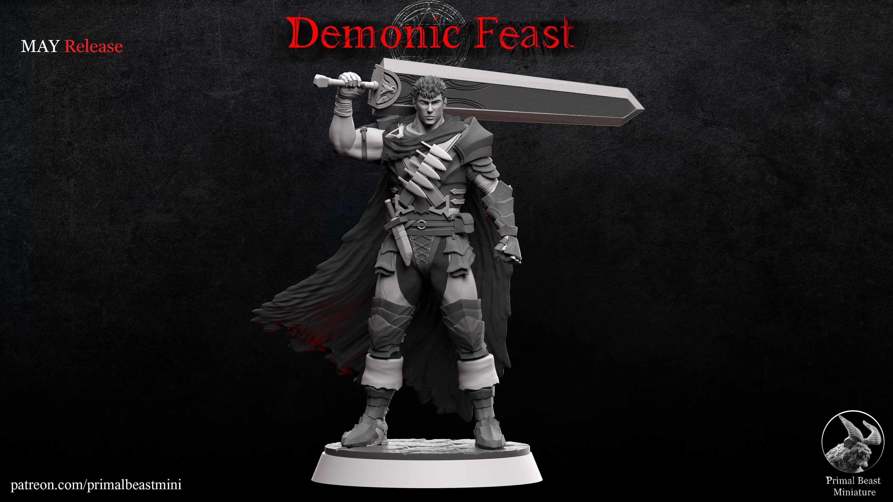Dark Swordsman - Demonic Feast by Primal Beast Mini - 3D Printed ...