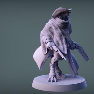 Gunslinger Werewolf - 3D Printed Miniature Designed by Imp3dsion ...