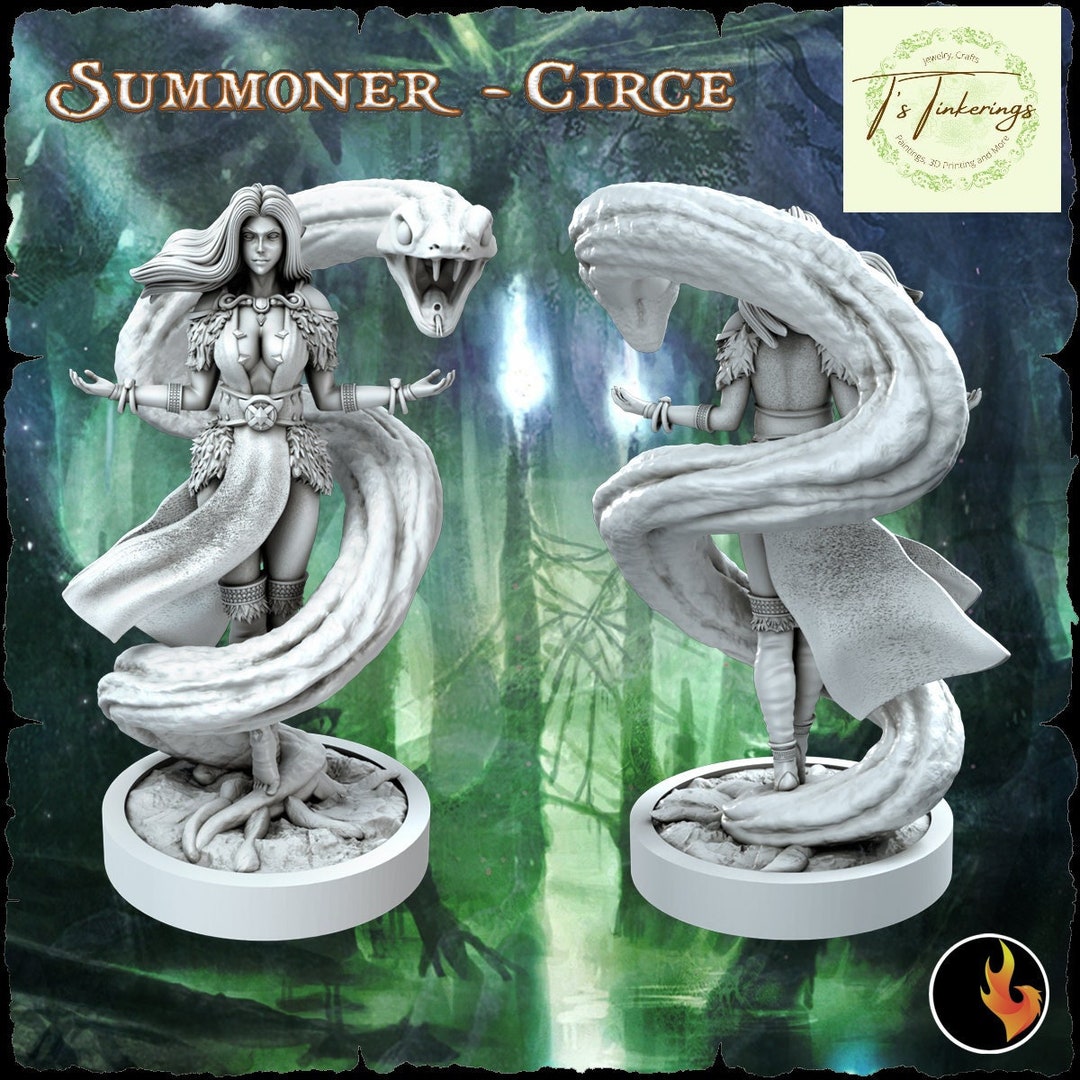 Circe Summoner Fantasy Elf Girls Designed by Ravi 3D - Etsy