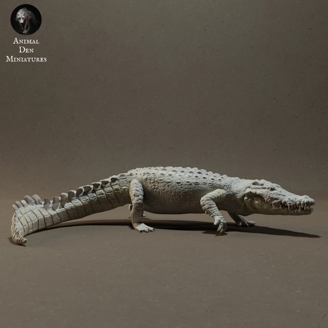 Nile Crocodile - 3D Printed Miniature - Designed by Animal Den ...