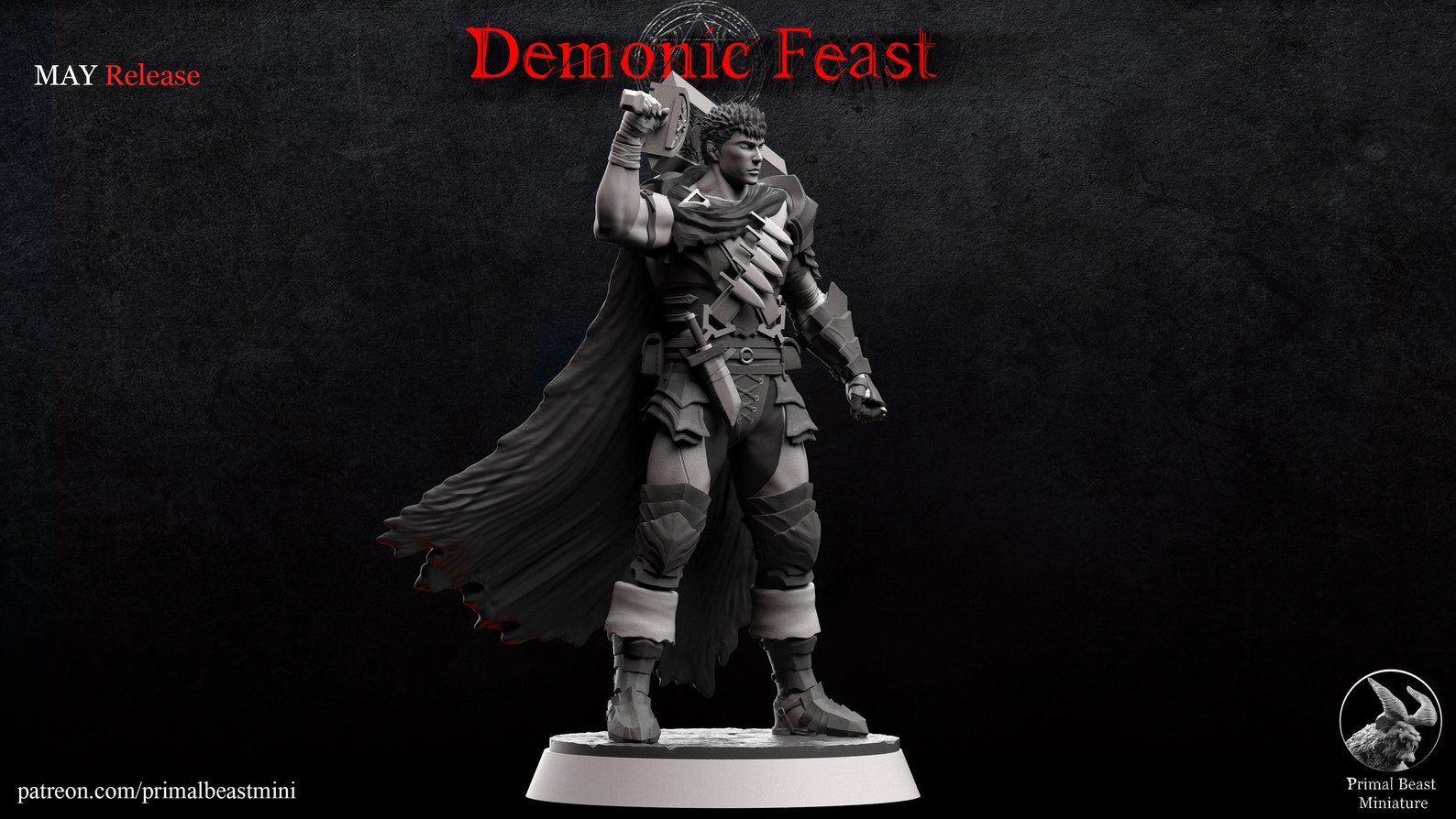 Dark Swordsman - Demonic Feast by Primal Beast Mini - 3D Printed ...