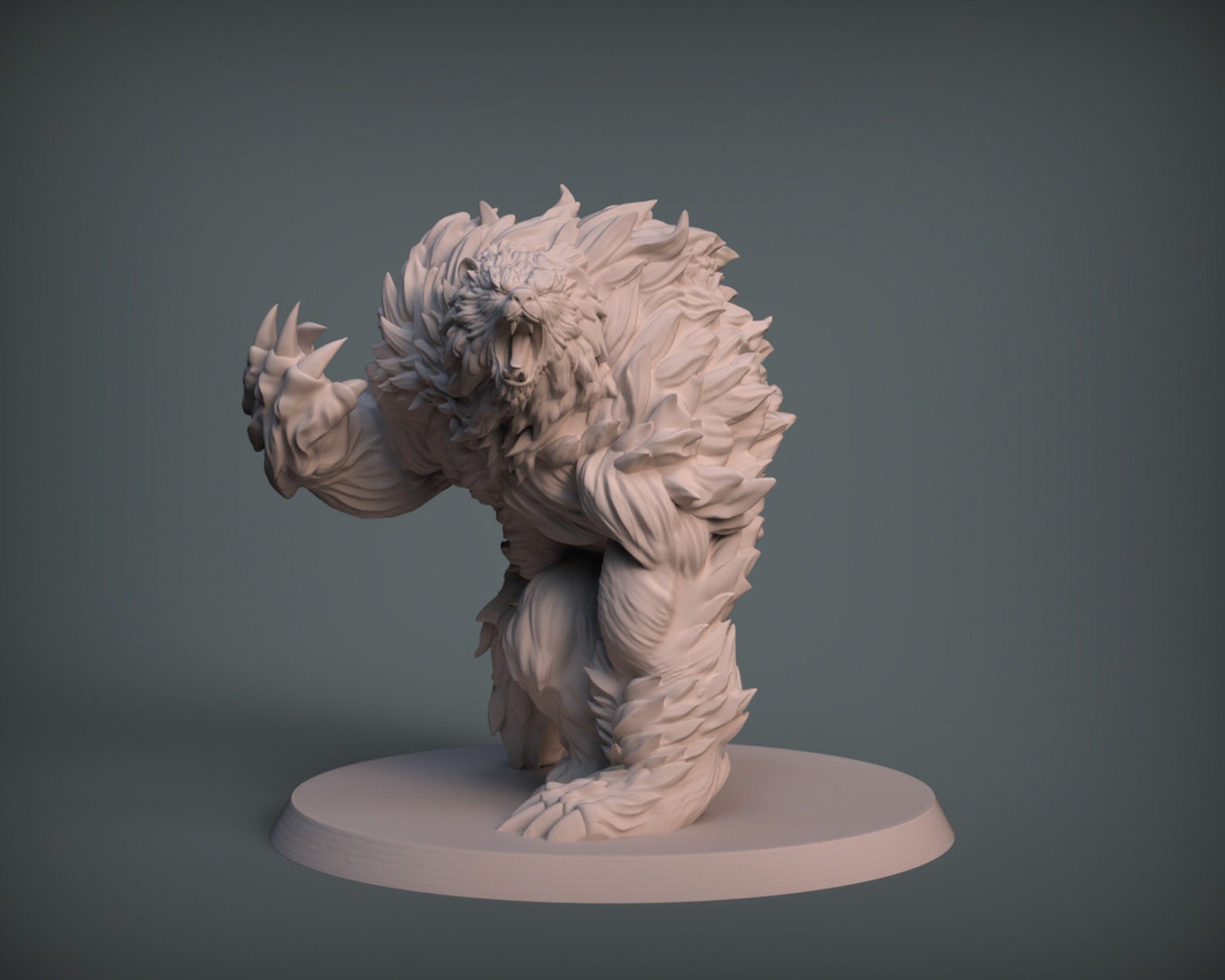 Giant Bear Druid Form Familiar 3D Printed Miniature - Etsy