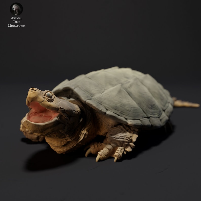 Snapping Turtle - 3 Poses - 3D Printed - Designed by Animal Den ...
