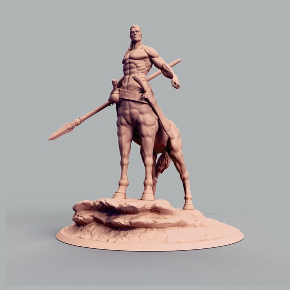 Centaur Spearman 3D Printed Miniature Designed by Clynche - Etsy