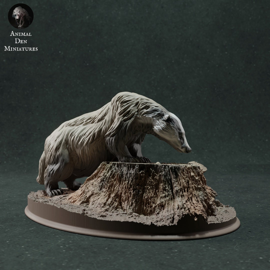 European Badger 2 Poses Designed by Animal Den Miniatures - Etsy