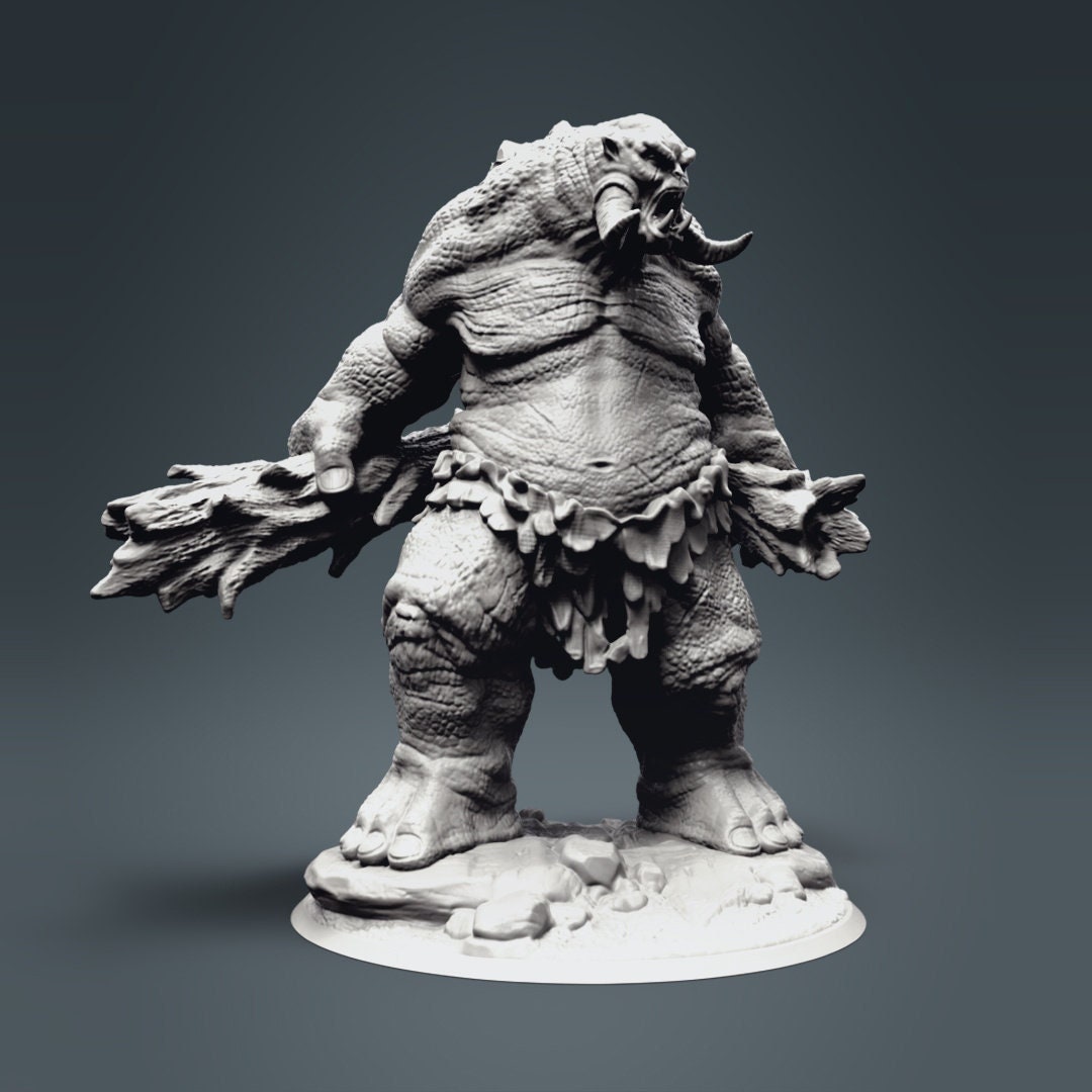 Troll Primal Adventure 3D Printed Miniature Designed by Clynche Gaming ...