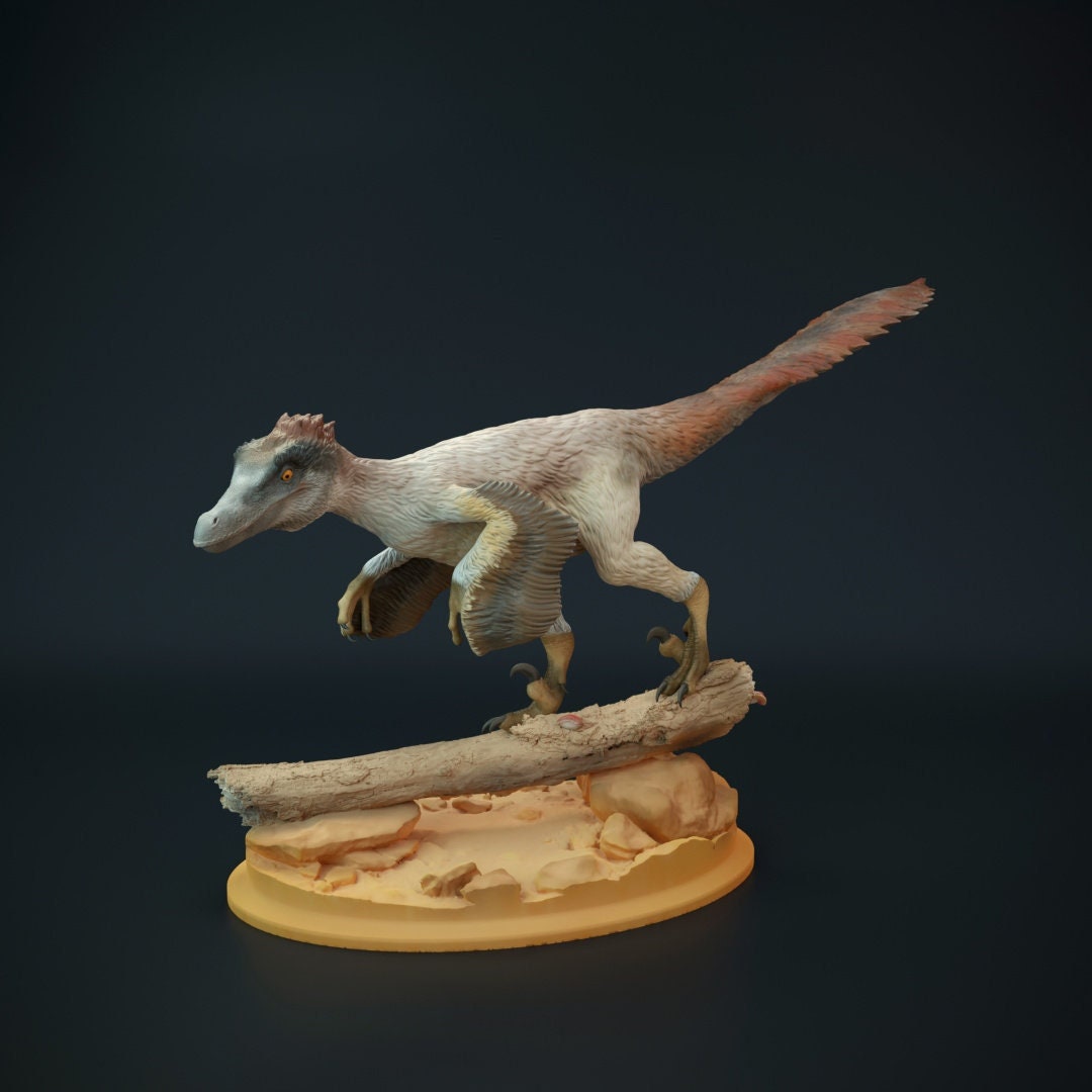 Velociraptor Mongoliensis - Feathered - on Tree - Designed by Dino and ...