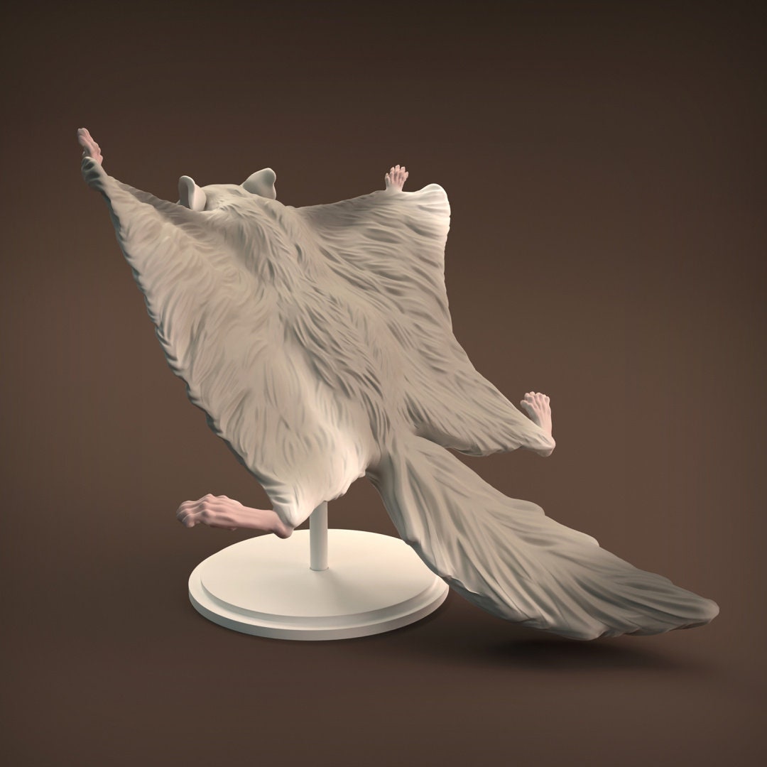 Flying Squirrel - 3D Printed - Designed by Animal Den Miniatures ...