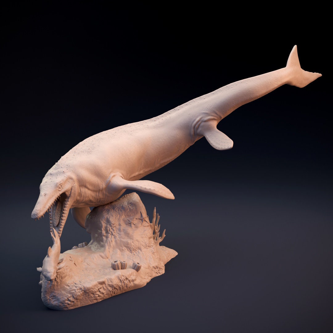 Mosasaur Hunting Coelacanth Designed by Dino and Dog 3D - Etsy