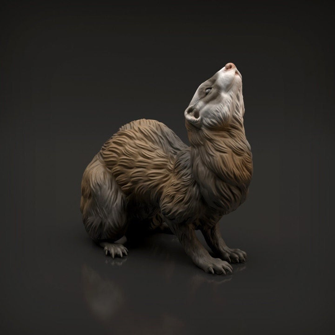 Ferret - 3D Printed - Designed by Animal Den Miniatures - Miniature ...
