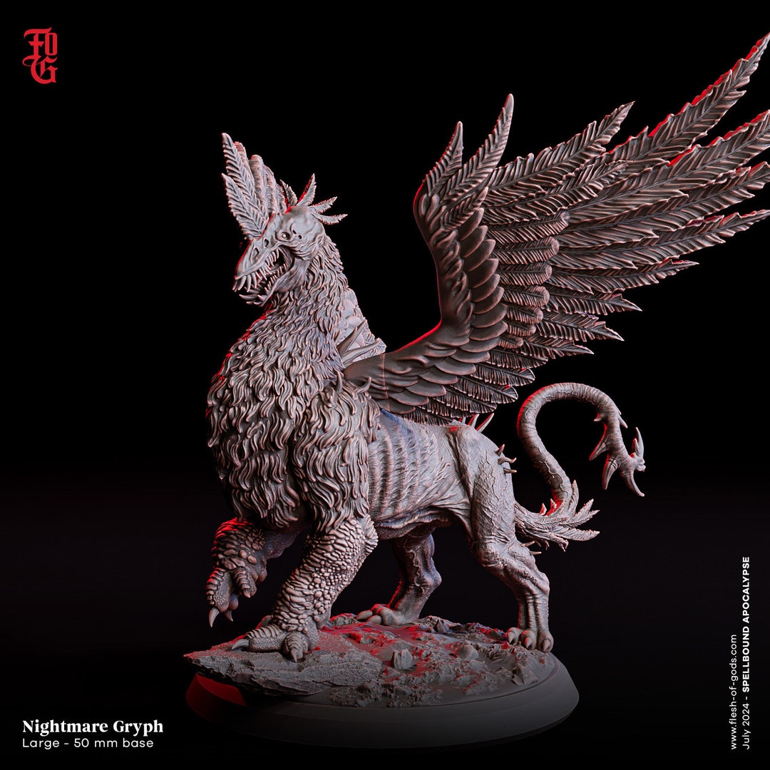 Nightmare Gryph Gryphon Griffon Spellbound Apocalypse Designed by Flesh ...