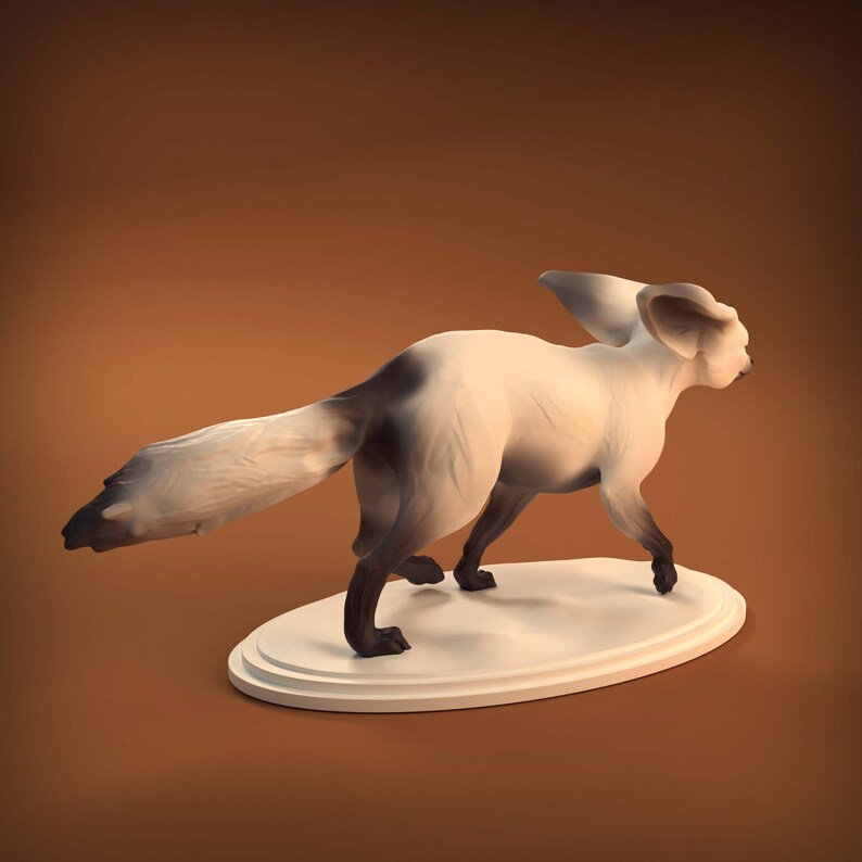 Fennec Fox 3D Printed Designed by Animal Den Miniatures - Etsy