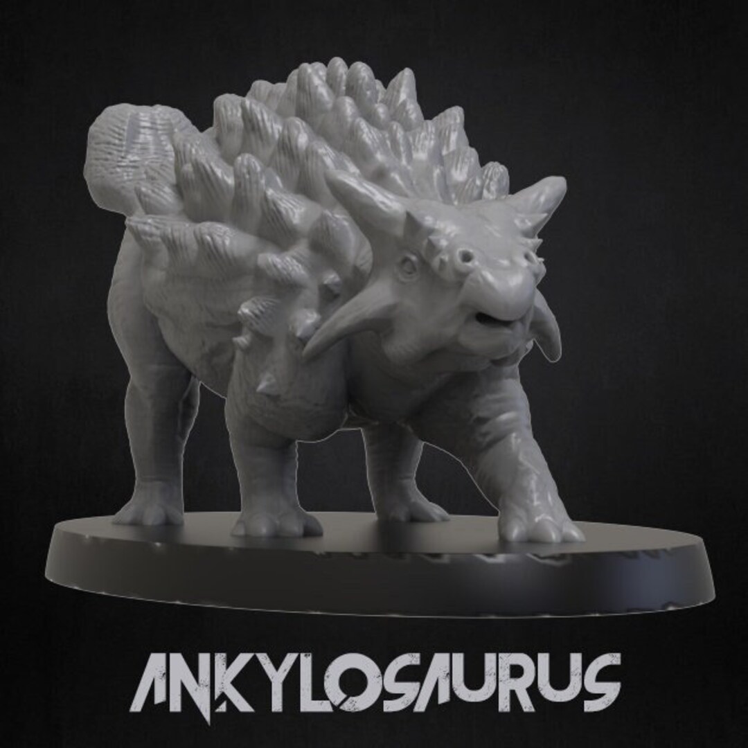 Ankylosaurus Designed by 3D Ipstudios 3D Printed Miniature Gaming ...