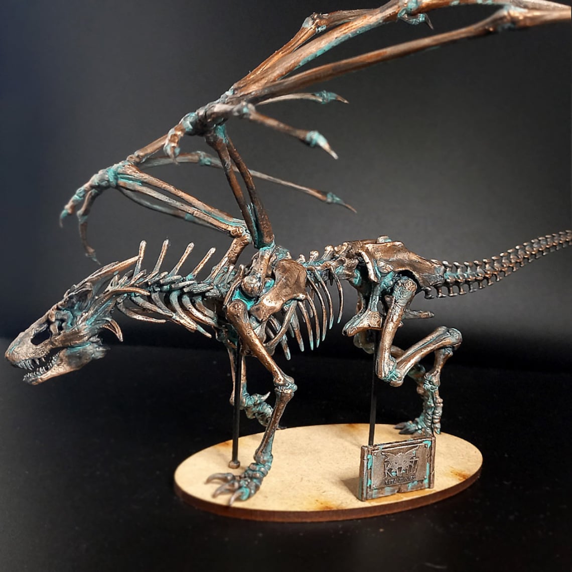 Dragon Skeleton Diorama Designed by Keta-minies Where is - Etsy