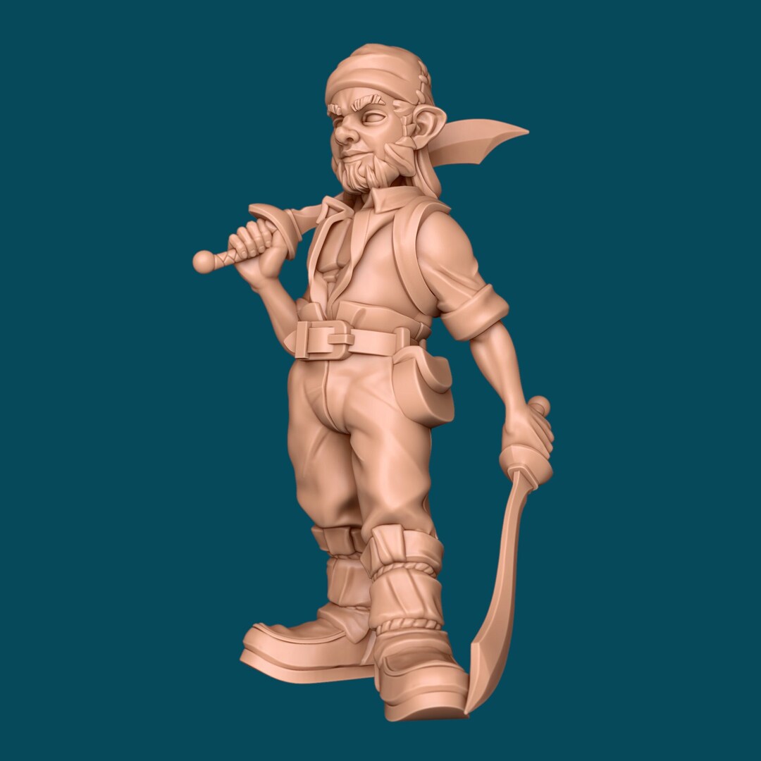 Dimble Baublegem A Barbarian Garden Gnome 3D Printed - Etsy