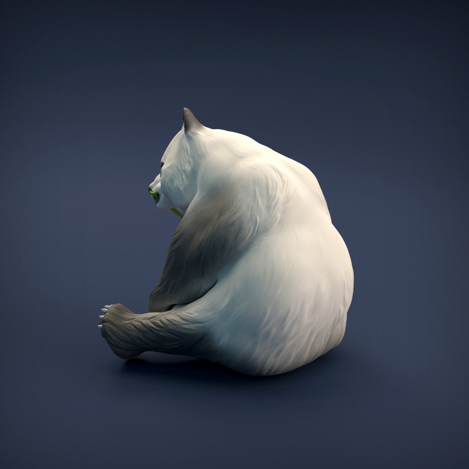 Giant Panda 3D Printed Miniature Figurine Sculpture - Etsy