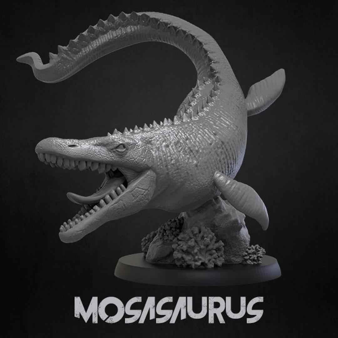 Mosasaurus Designed by 3D Ipstudios 3D Printed Miniature - Etsy