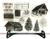 Tree Stamp Trees Clear Transparent Stamp Tree Silhouette - Etsy