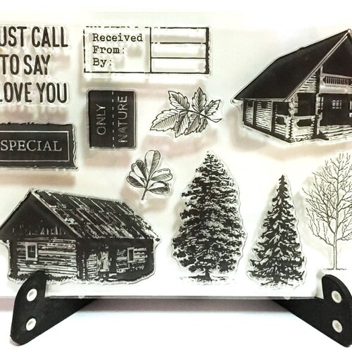 Tree Stamp Trees Clear Transparent Stamp Tree Silhouette - Etsy