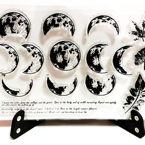 Moon Phases Clear Stamp Astrology Rubber Stamp Planner - Etsy