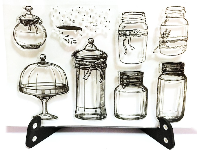 Perfume Bottle Stamp, Scent Clear Transparent Stamp, Glass Bottle ...