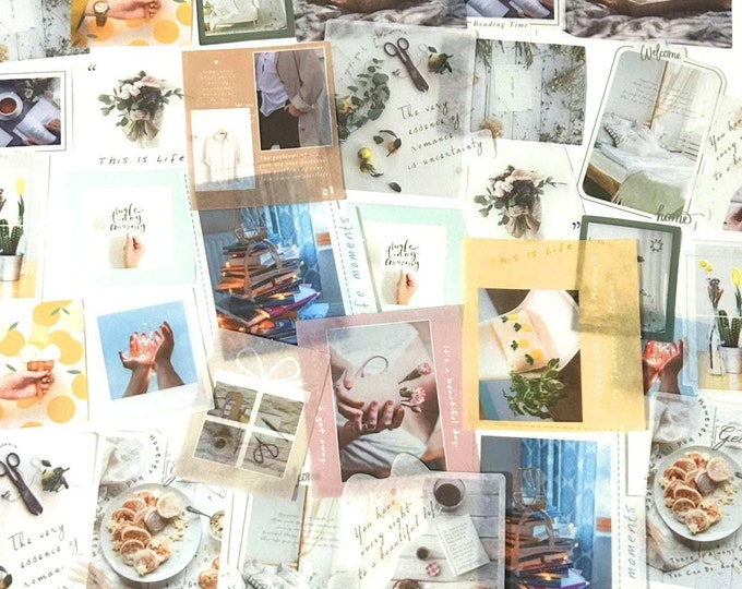 40 Pcs Travel Journal Washi Sticker, Journey Sticker Flakes, Life ...