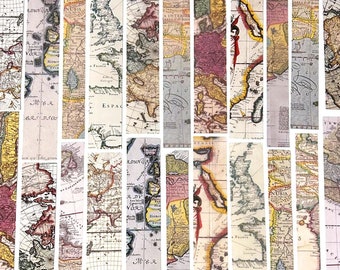 40 Pcs Vintage World Map Washi Sticker, Retro Globe Sticker Pack ...