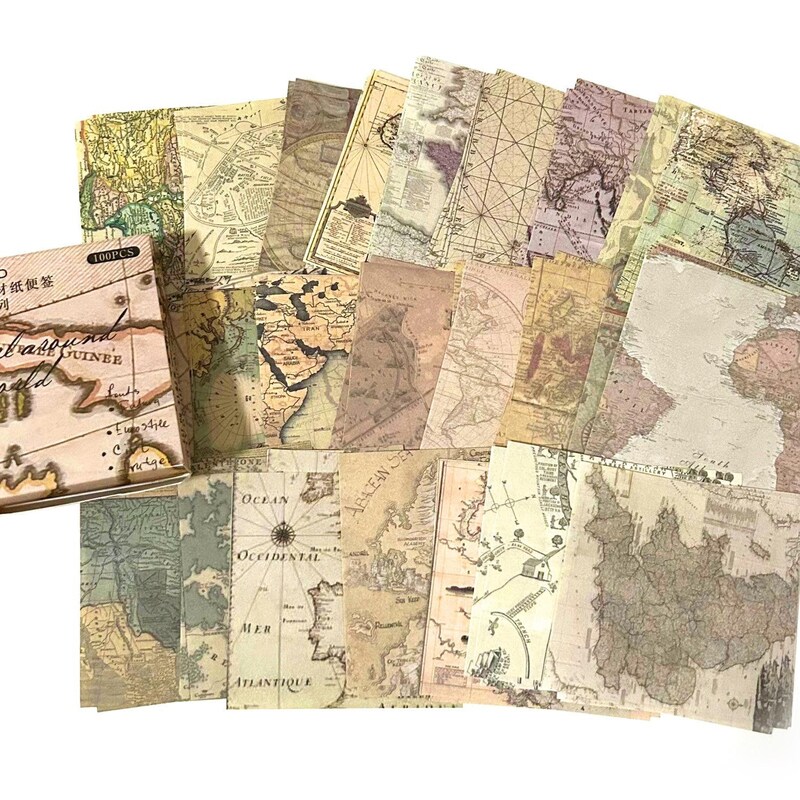 World Map Journal - Etsy