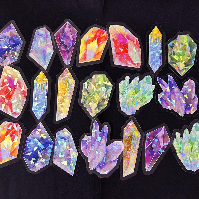 Gem Stickers - Etsy