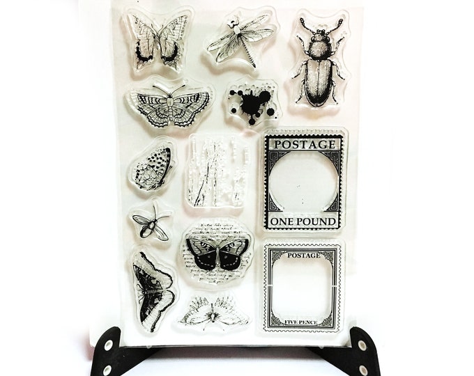 Postage Stamp Layered Postage Clear Transparent Stamp | Etsy