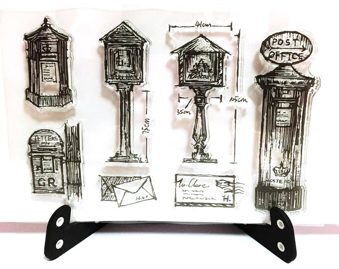 Post Office Stamp Postal Box Clear Transparent Stamp Mailbox - Etsy