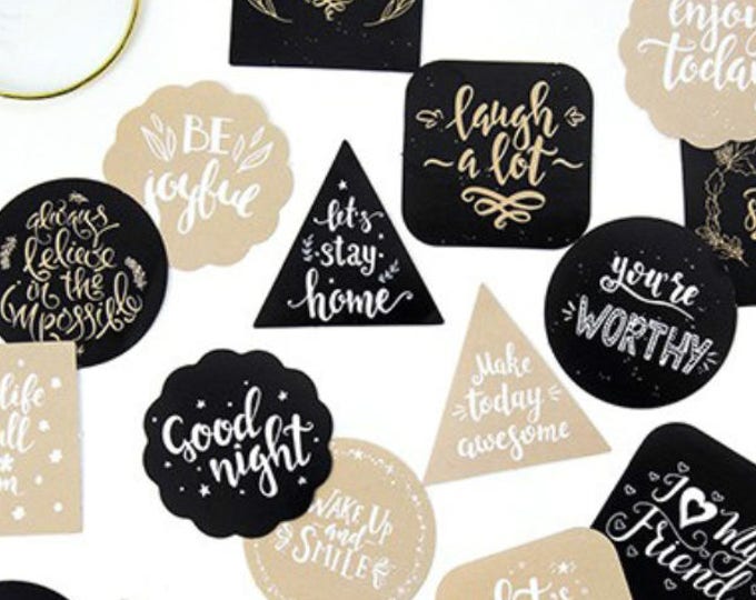 45 Pcs Positive Quotes Sticker, Greetings Sticker, Motivational Quote ...