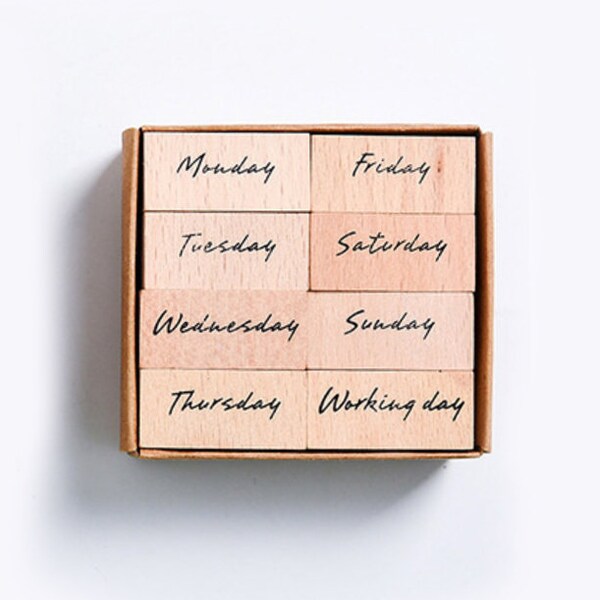 Wooden Days of the Week Kids - Etsy
