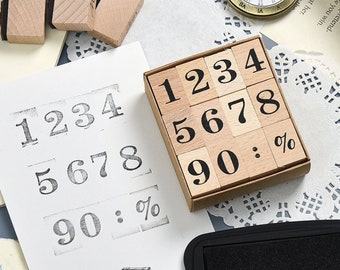 Number Rubber Stamps - Etsy UK