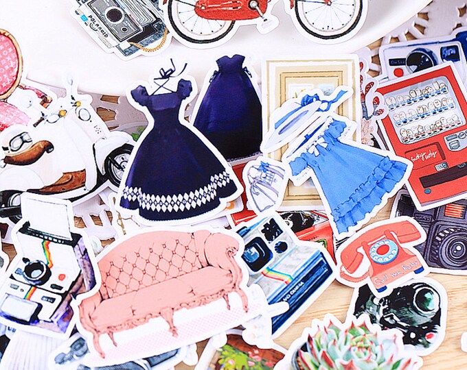 31 Pcs Vintage Life Sticker Retro Camera Sticker Pack Junk - Etsy
