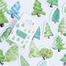 45 Pcs Tree Sticker, Plants Sticker Flakes, Evergreen Stickers ...