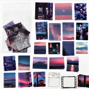 45 Pcs Scenery Clear Sticker Sky Clear Sticker Scrap Book - Etsy