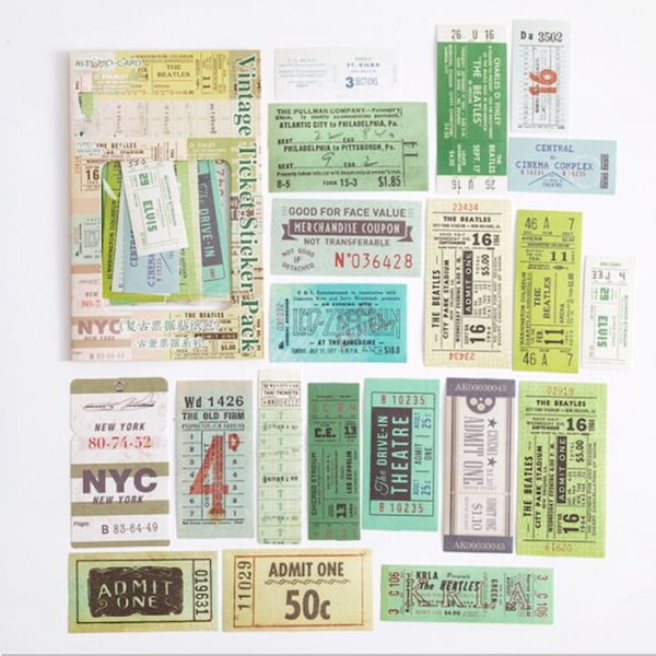 Ticket Scrap Booking - Etsy