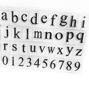 Alphabet Number Stamp Clear Transparent Stamp Rubber Stamp - Etsy