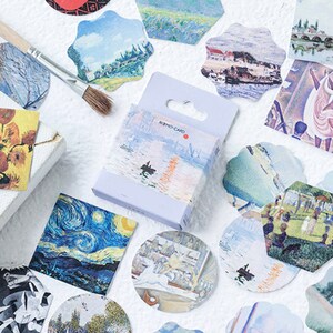 45 Pcs Artist Masterpieces Sticker Pack Art Gallery Sticker - Etsy