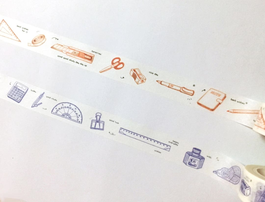 Writing Tools Washi Tape, Mathematics Tools Instruments Washi Tape ...