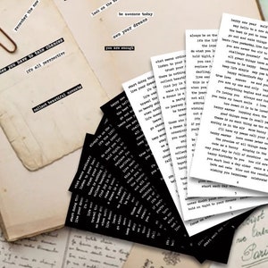 8 Sheets Quotes Sticker, Motivational Quote, Scrapbook, Junk Journal ...