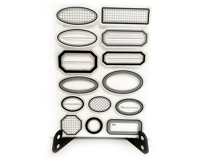 Ornamental Frame Stamp, Vintage Clear Transparent Stamp, Rubber Stamp ...