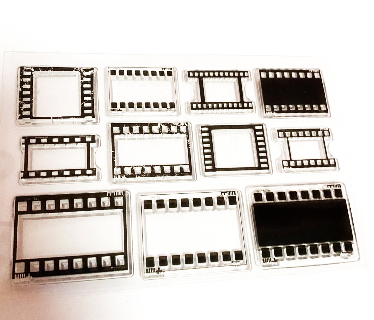 Film Strip Stamp Film Frame Notebook Clear Transparent Stamp | Etsy
